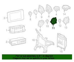 205-820-43-03 - Speaker 2014-2023 Mercedes-Benz | Mercedes-Benz USA Parts