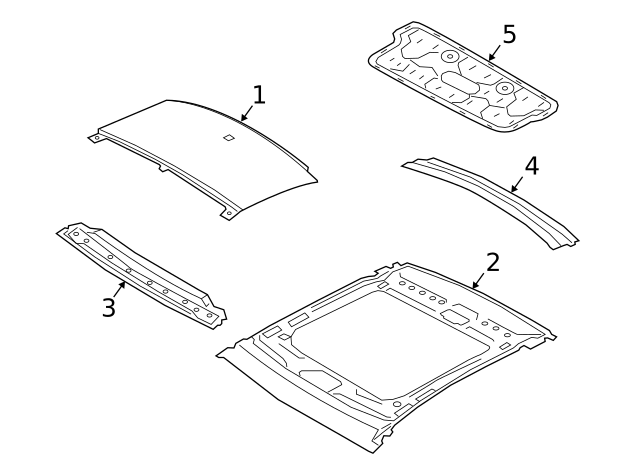 2021-2023 Audi Roof Panel 4K5-817-109-A | Audi USA Parts