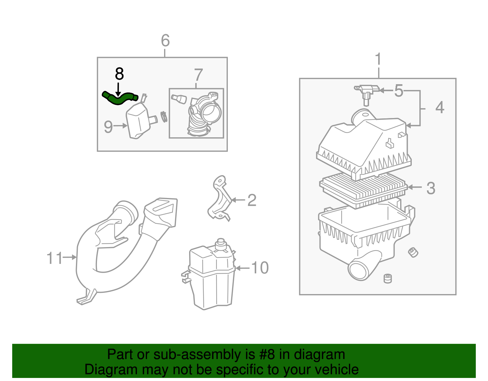 2009-2012 Toyota RAV4 Vent Hose 12261-36020 | OEM Parts Online