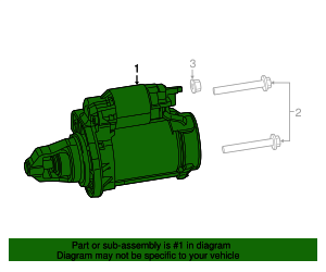 2011-2019 Mopar Starter Motor 4801852AB | Mopar Parts Canada