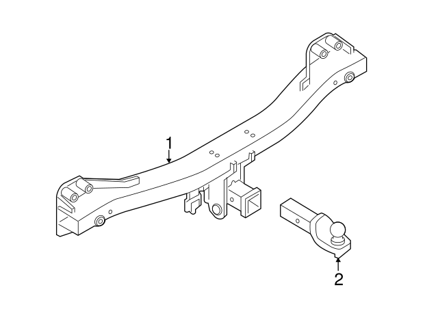 Audi OEM Trailer Hitch Part# 8R0-092-115 | OEM Vehicle Parts