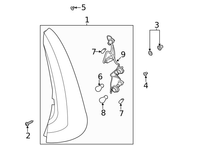 92402-K0510 - Tail Lamp Assembly 2023-2024 Kia Soul | Kia.Parts Store