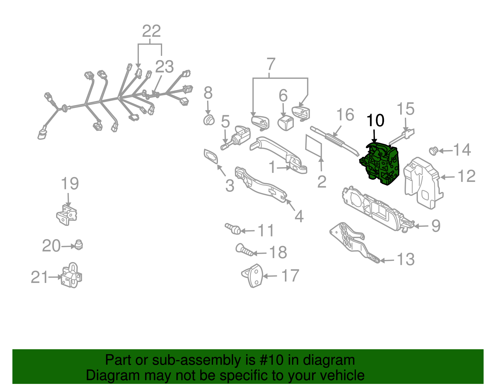 2004-2010 Volkswagen Lock Assembly 3D1-837-015-AF | OEM Parts Online