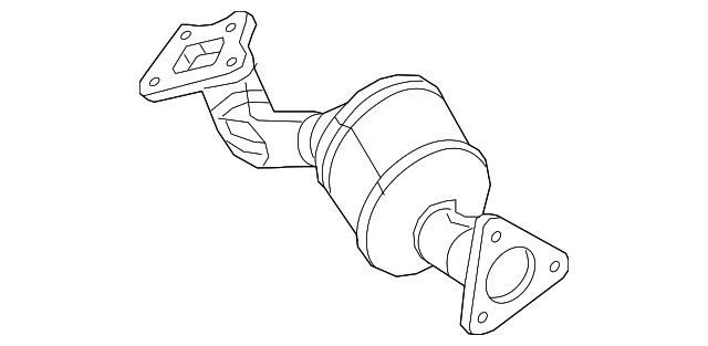 Warm Up Three-Way Catalytic Converter with Exhaust Pipe 19420295 ...