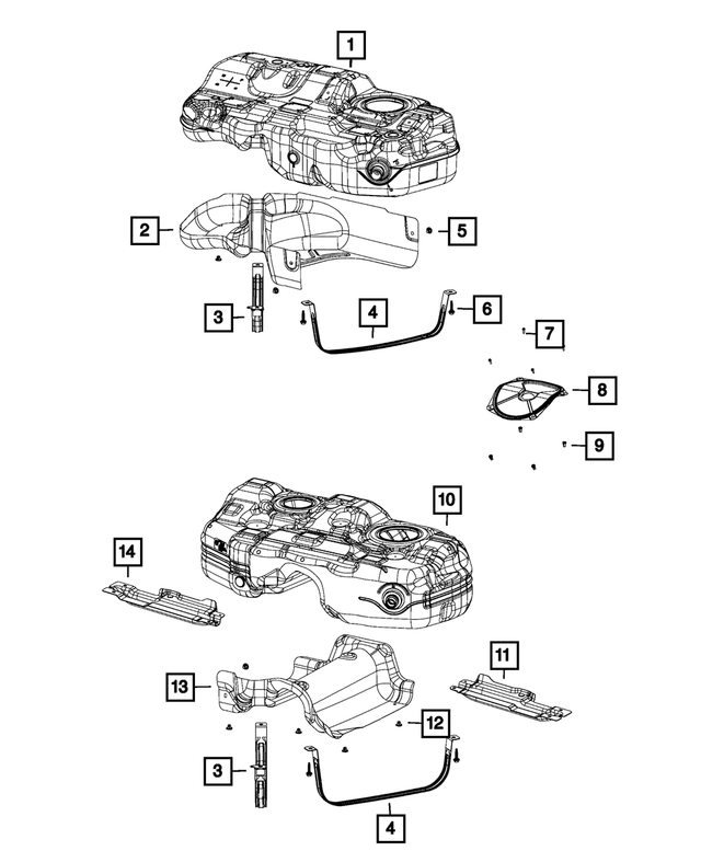 2015-2022 Mopar Fuel Tank 68247924AA | Mopar eStore