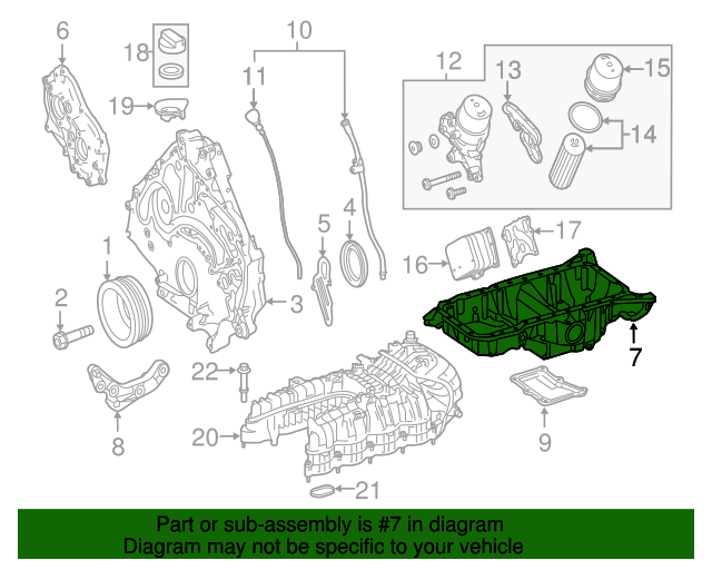 278-010-66-04 - Oil Pan 2014-2017 Mercedes-Benz | Mercedes-Benz USA Parts