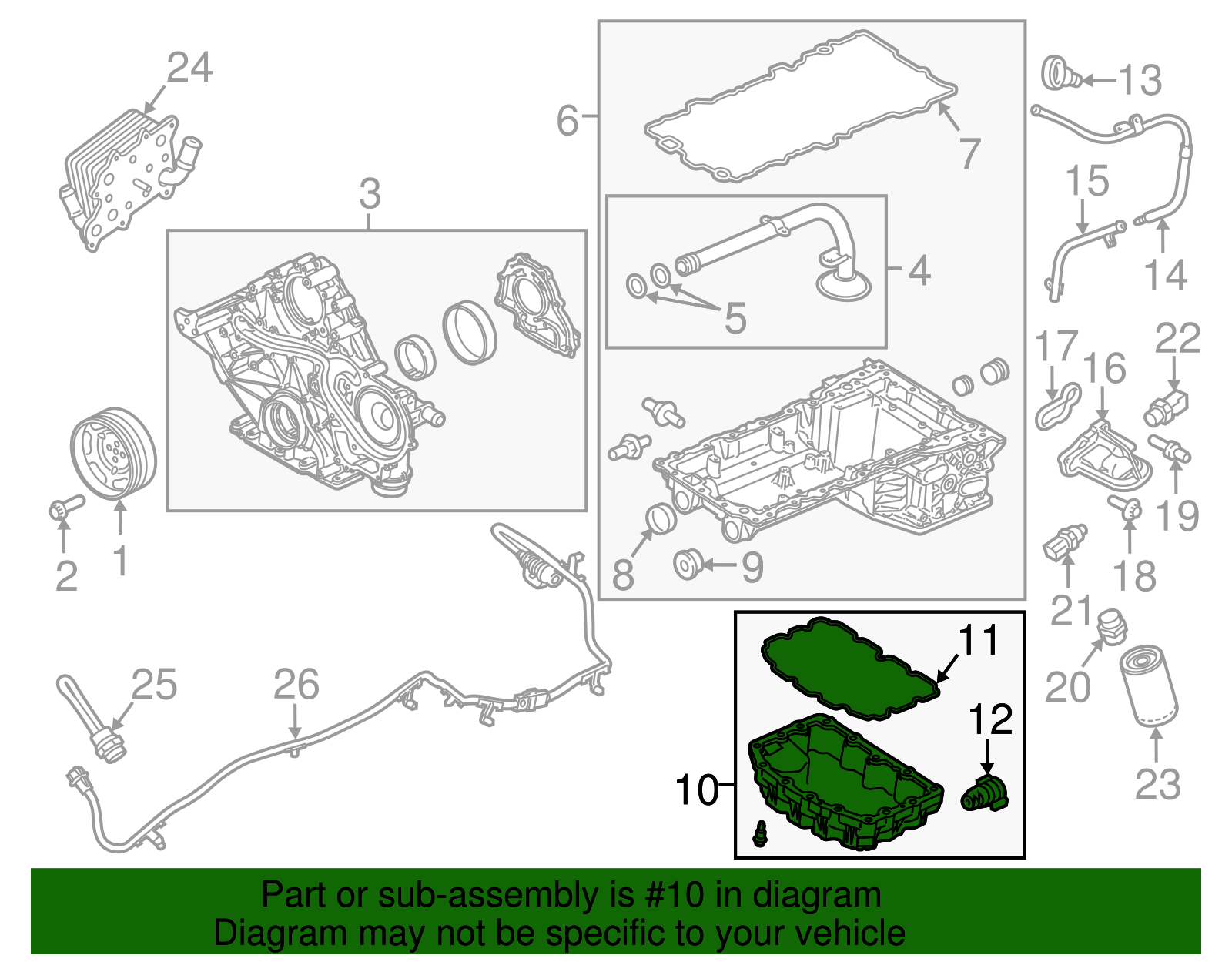 BC3Z-6695-B - High-Quality Oil Pan for 2011-2024 Ford | AutoNation Parts