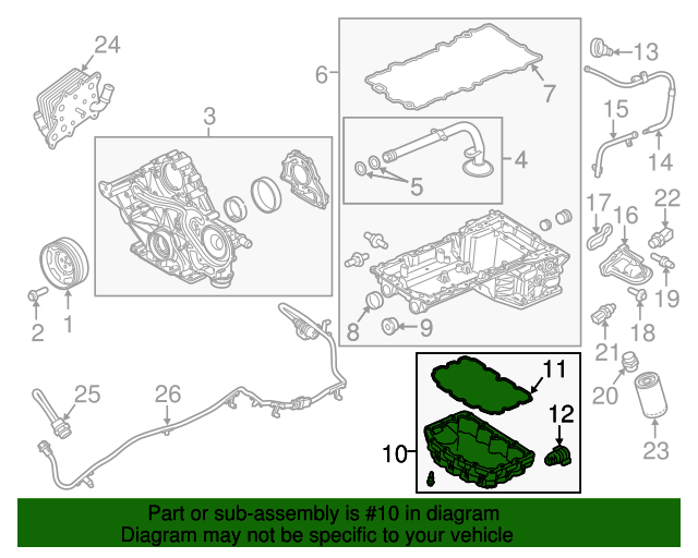2011-2024 Ford Oil Pan BC3Z-6695-B | OEM Parts Online