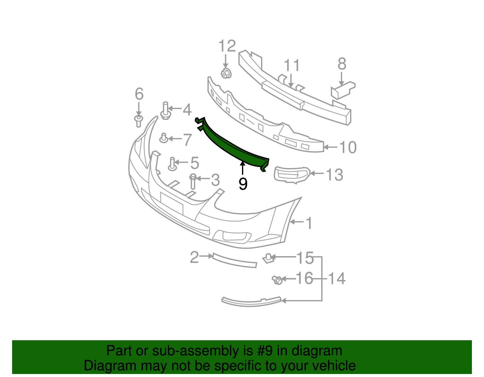 86561-1L000 - Grille 2007-2009 Kia | Kia.Parts Store