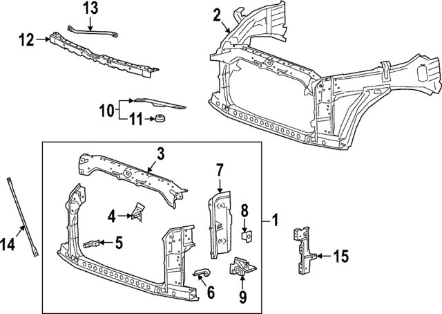 85544204 - Radiator Support - 2019-2024 GM | Buy GM Parts