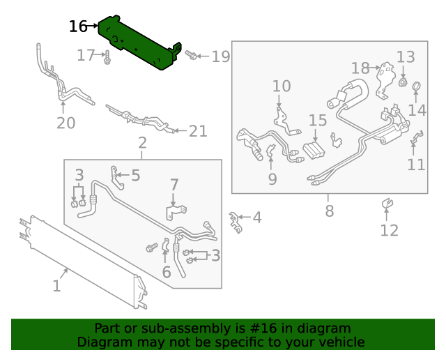 2020-2024 Ford Automatic Transmission Oil Cooler L1MZ-7869-B ...