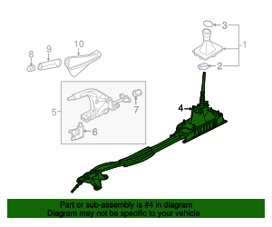 2015-2021 Volkswagen Gear Shift Assembly 5QD-711-049-B | OEM Parts Online