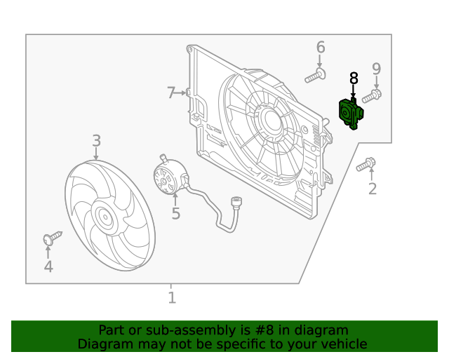 25385-D9000 - Engine Cooling Fan Resistor 2018-2021 Hyundai Kona ...