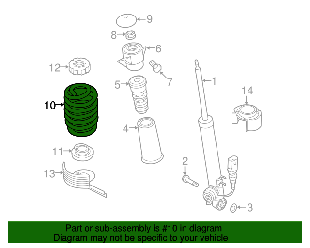 8K0-511-115-FR - Spring 2013-2016 Audi allroad | Audi OEM Parts