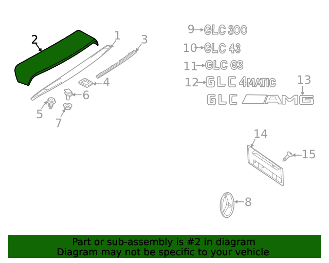 2019-2022 Mercedes-Benz Upper Molding 253-790-07-00-9999 | MB OEM Parts