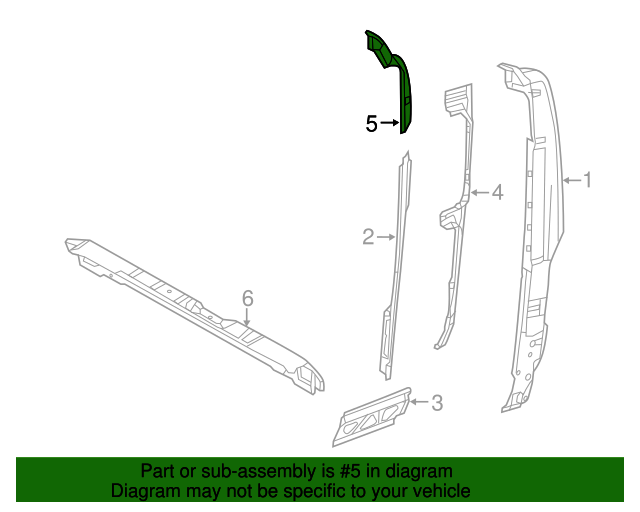 2014-2021 Ram Upper Reinforced - Driver's Side (LH) 68134182AA ...