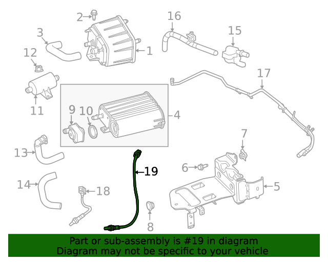 2020 Mopar Oxygen Sensor 5149180AB | TascaParts.com