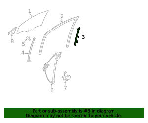 67404-0R080 - Guide Channel - 2019-2023 Toyota | OEM Genuine Toyota Parts