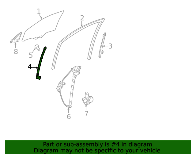 Toyota - 67402-0R010 - Guide Channel - 2019-2024 Toyota | Nucar Toyota ...
