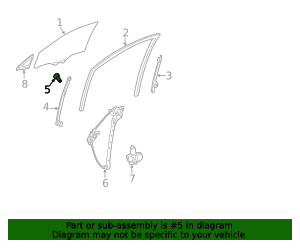 2011-2025 Toyota Guide Channel Upper Bolt 90151-A0003 | Toyota Parts Center