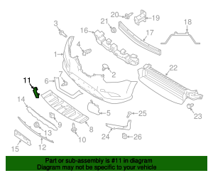 62256-6FL0A | Nissan Finisher-Front Bumper Fascia Rh - Genuine OEM ...