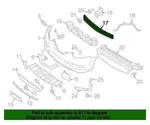2019 Nissan Rogue Impact Bar 85032-7FM0A | TascaParts.com