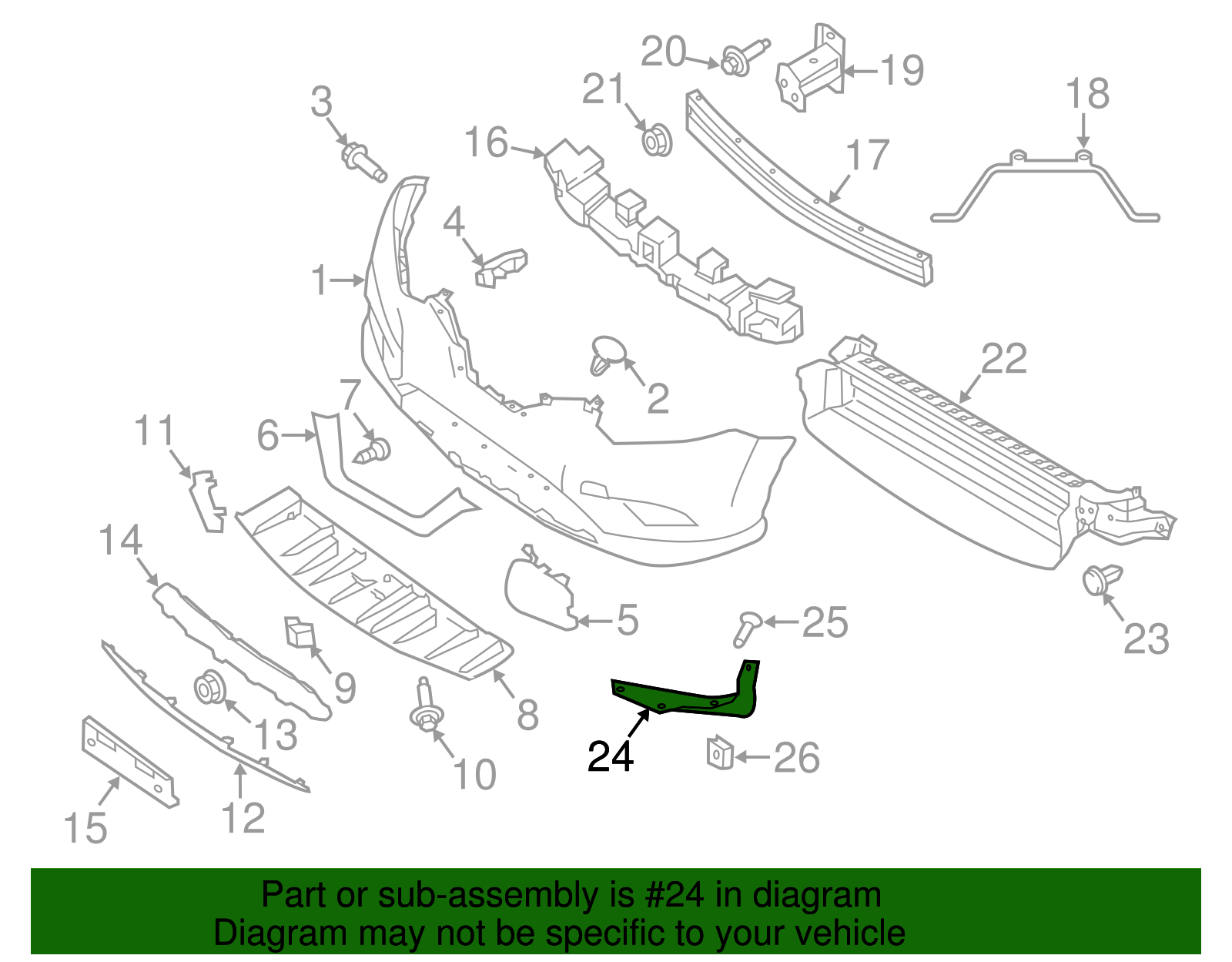 2014-2020 Nissan Rogue Spoiler 63844-4BA0A | OEM Parts Online