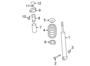 2021-2023 Volkswagen Lower Control Arm Mount Bolt N-108-834-01 | QuirkParts