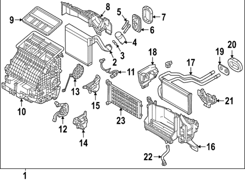 Evaporator & Heater Components for 2025 Mazda CX-50 | Mazda Parts Connect