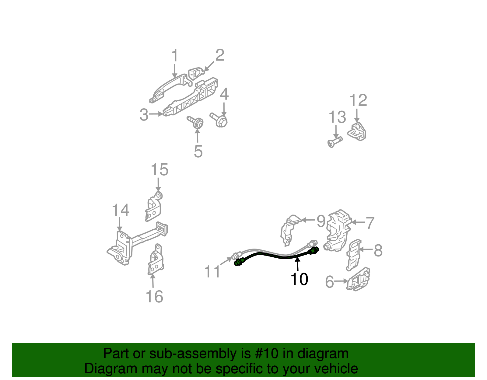 2004-2009 Kia | Control Rod | 81372-2F000 | Kia Auto Parts