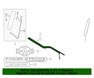 2015-2020 Ford Belt Molding FL3Z-1521452-D | TascaParts.com