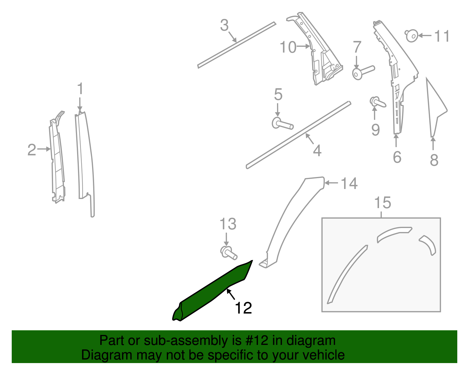2014-2022 Land Rover Range Rover Sport Side Molding LR125989 | OEM ...