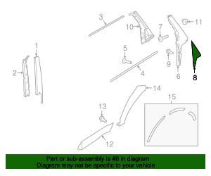 2014-2022 Land Rover Range Rover Sport Rear Molding Insert LR043804 ...