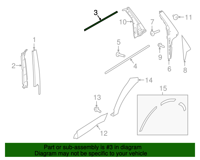 2014-2022 Land Rover Range Rover Sport Upper Molding LR043789 ...