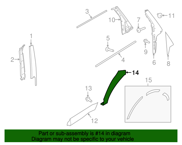 2014-2022 Land Rover Range Rover Sport Fender Flare LR136801 ...