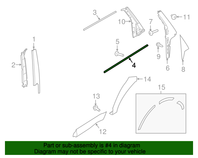 LR076056 - Belt Molding 2014-2022 Land Rover Range Rover Sport | Land ...