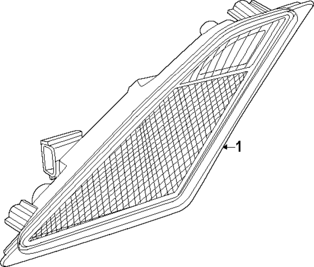 Genuine Side Marker Lamp for 2023-2024 Hyundai Ioniq 6 | Part# 921A1 ...