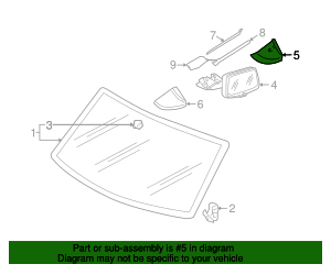 2006-2010 Volkswagen Touareg Side Cover 7L0-858-548-9B9 | QuirkParts