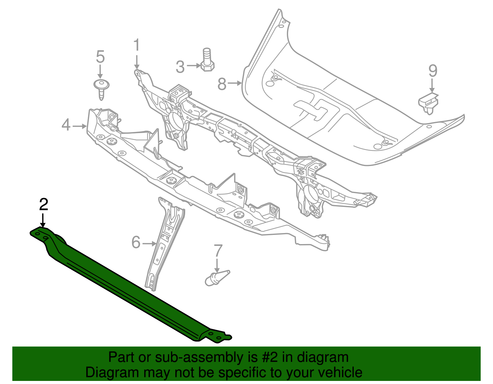 2011-2018 Porsche Cayenne Lower Cross-Member 958-505-552-00 | Sunset ...