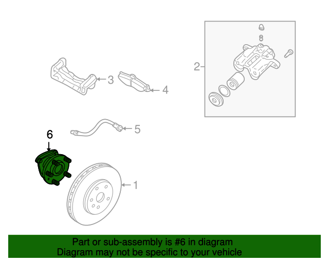 2003-2011 Cadillac Front Wheel Hub and Bearing Assembly with Wheel ...