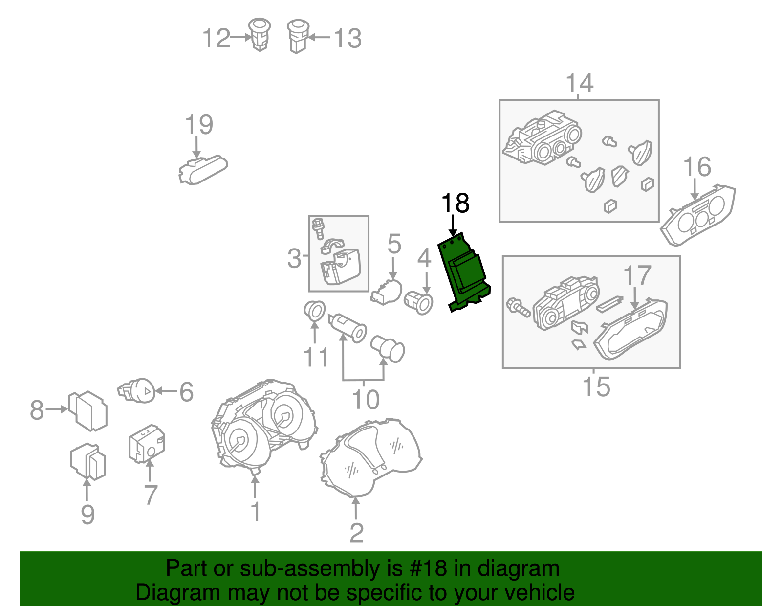 2014-2017 Nissan Juke Amplifier 27760-3PT0A | Nissan Parts Central