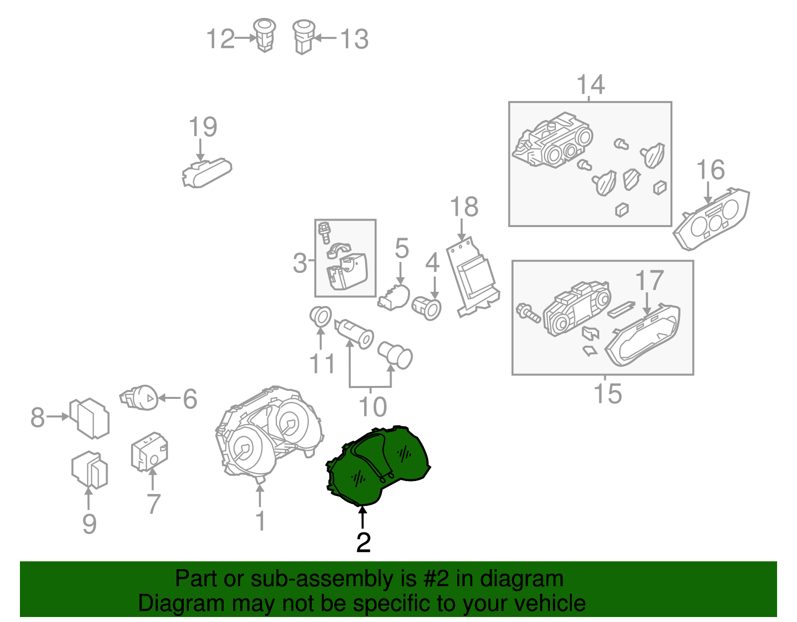 2011-2017 Nissan Juke Lens 24813-1KL0A | Dutro Nissan Parts
