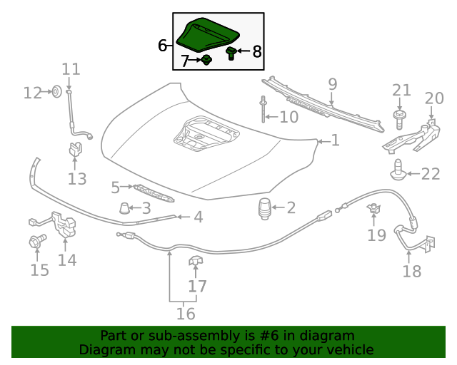 74160-TGH-A00ZB - Garnish Assembly, Hood Air In *NH877P* (Sonic Gray ...