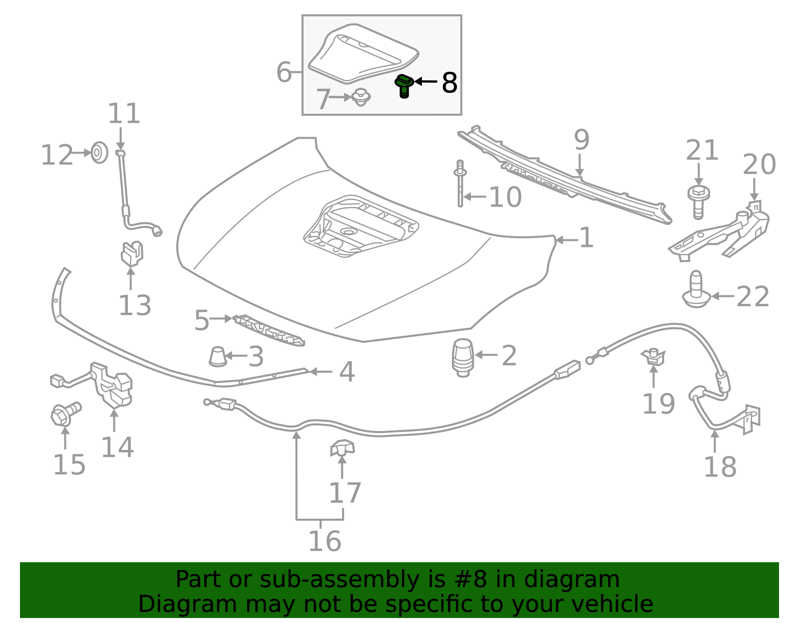 90303-TGH-A00 - High-Quality Hood Scoop Bolt for 2017-2024 Honda Civic ...