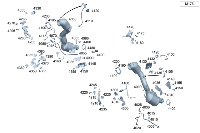 2021-2024 Mercedes-Benz Exhaust Gas Line, Front 223-490-05-00 | MB ...
