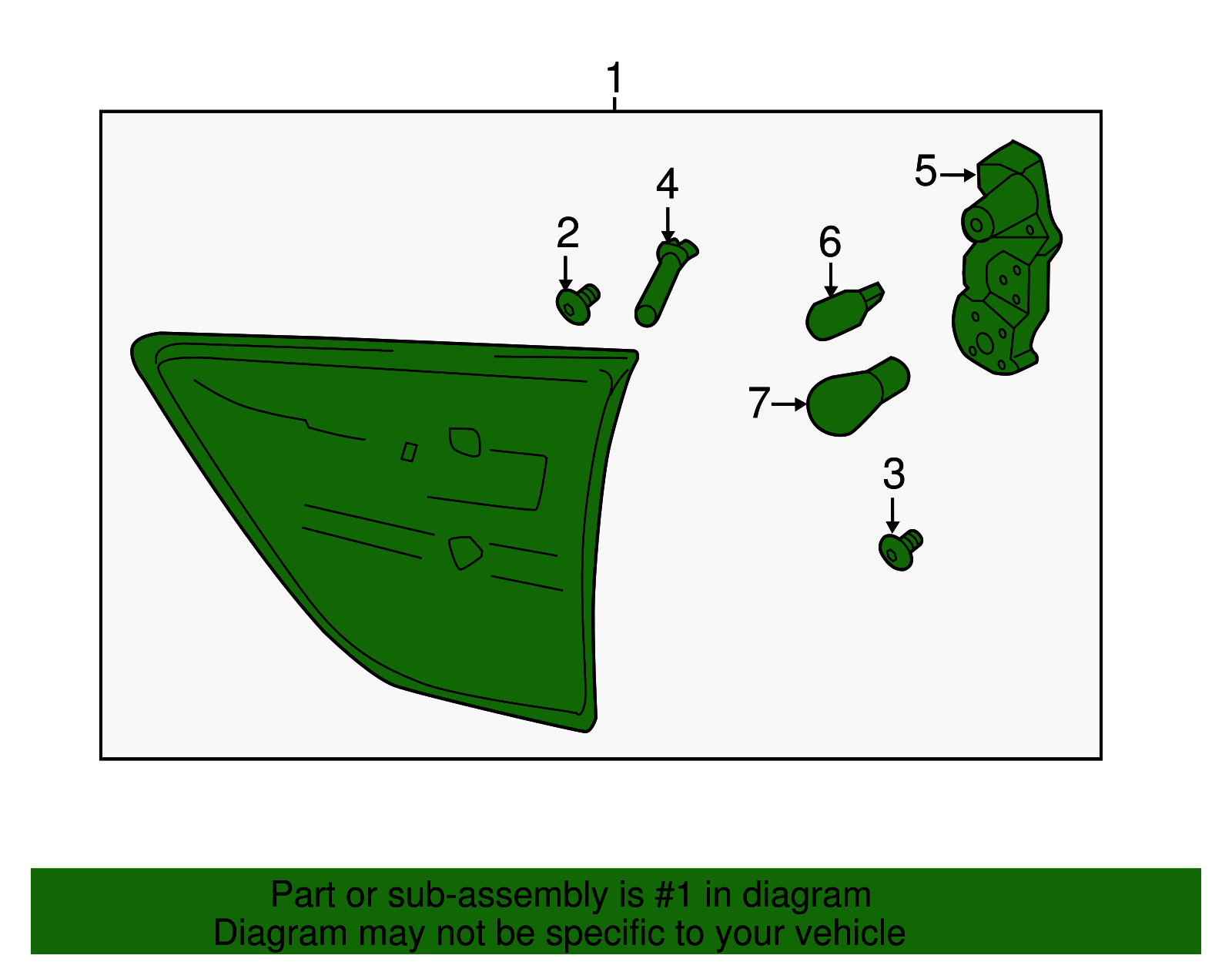 Genuine OEM Ford Part - Tail Lamp Assembly DM5Z-13405-B | Genuine OEM ...