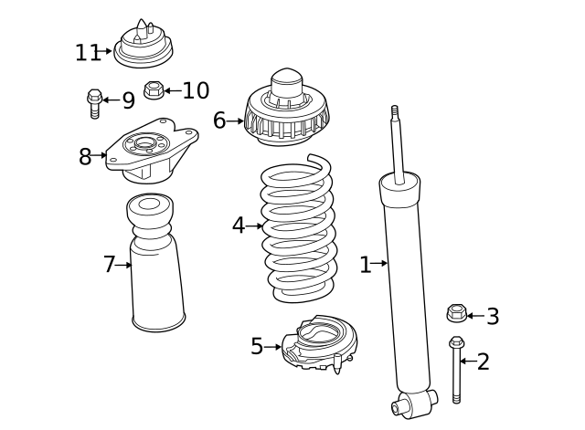 33506875395 - 2019-2022 BMW Upper Insulator (33-50-6-875-395) | BMW of ...