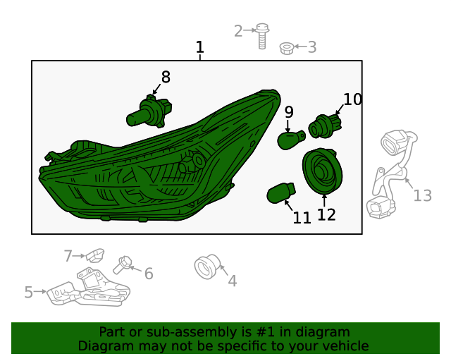 42704893 - Headlamp 2019-2022 Chevrolet Spark | AutoNationParts.com