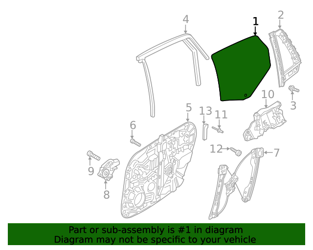 2019-2024 Volvo Door Glass 32368755 | OEM Euro Parts