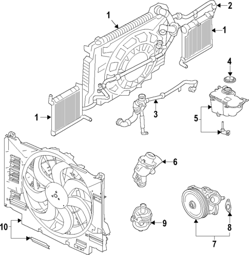 Radiator & Components for 2020 Jaguar F-Pace | JaguarParts.com